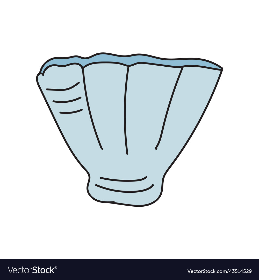 Cute shell design element Royalty Free Vector Image
