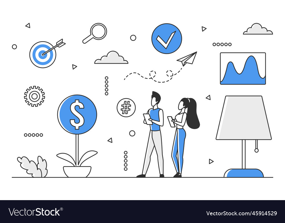Startup Growth Strategy Royalty Free Vector Image