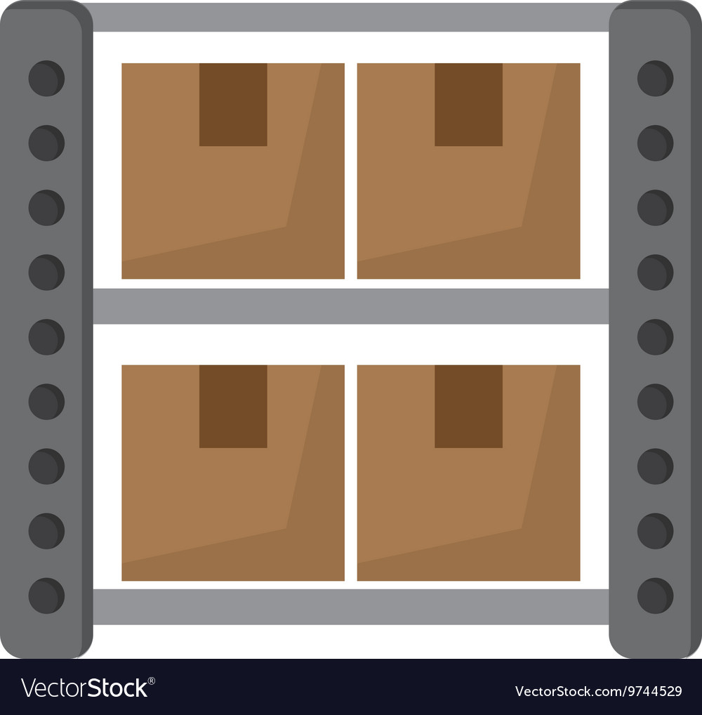 Warehouse goods storage icon Royalty Free Vector Image Warehouse goods storage icon Royalty Free Vector Image