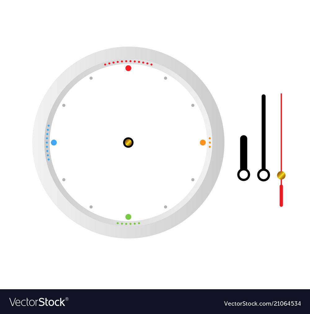 Analog Clock Template Clock Face Blackline Master | Clock Face,