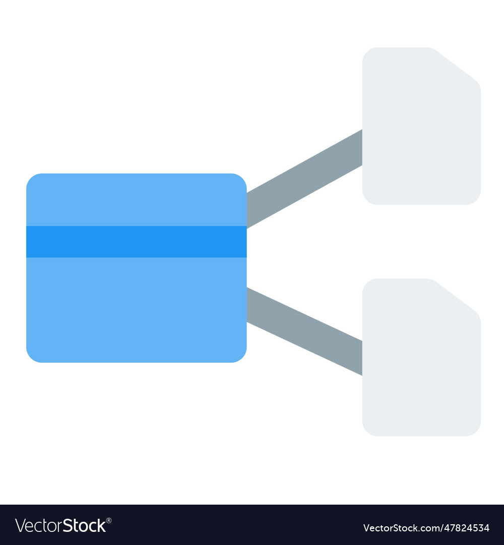 Data mapping via artificial intelligence Vector Image