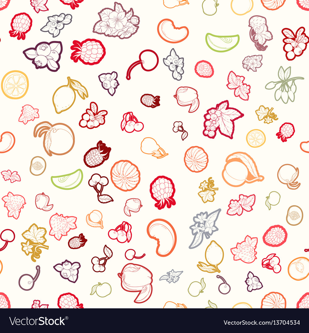 Seamless Fruit Pattern Royalty Free Vector Image