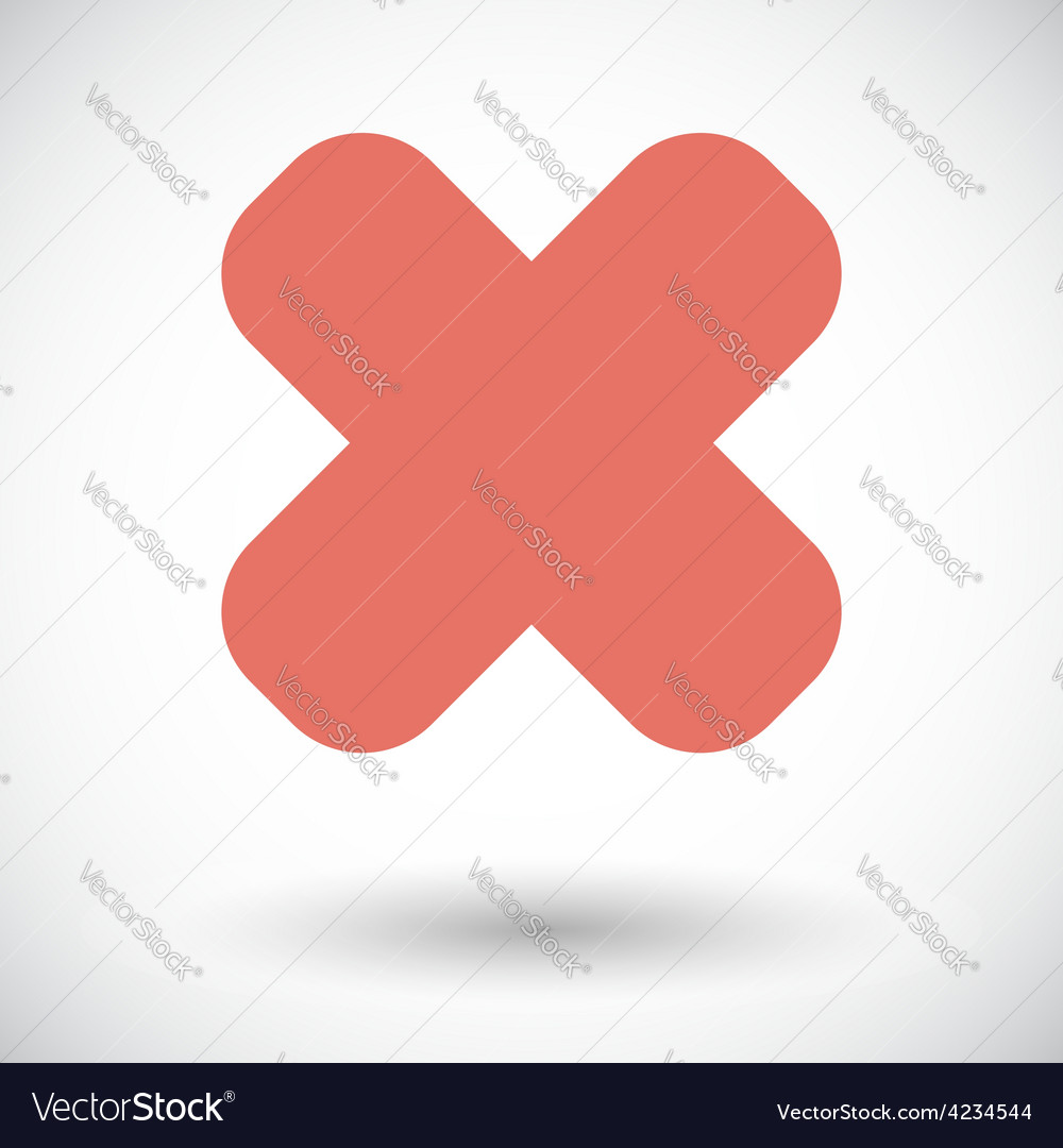 Delete button Royalty Free Vector Image - VectorStock