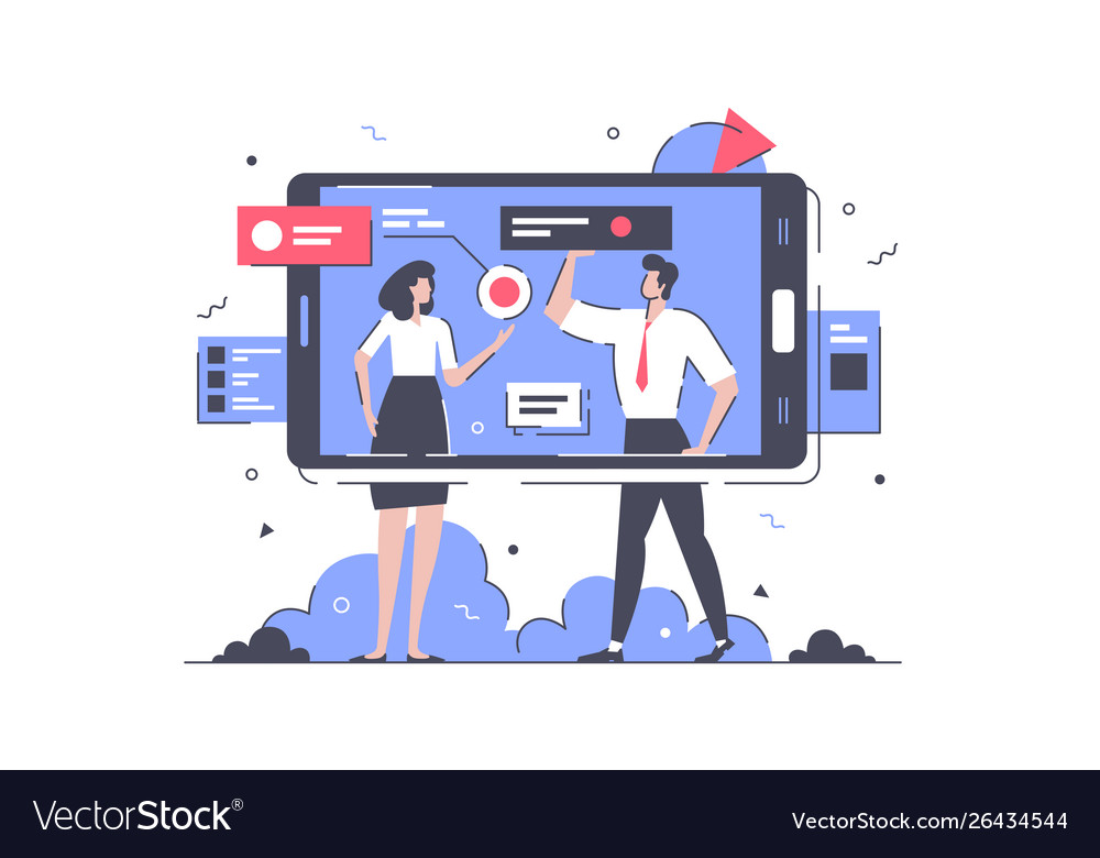 Extra reality with augmented in mobile Royalty Free Vector Extra reality with augmented in mobile Royalty Free Vector