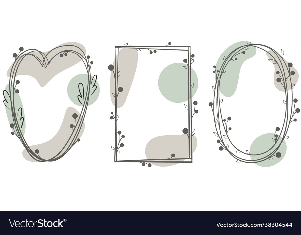 Set modern minimalistic frames Royalty Free Vector Image