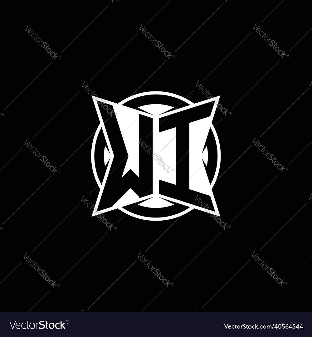 Wi logo monogram design template Royalty Free Vector Image Wi logo monogram design template Royalty Free Vector Image