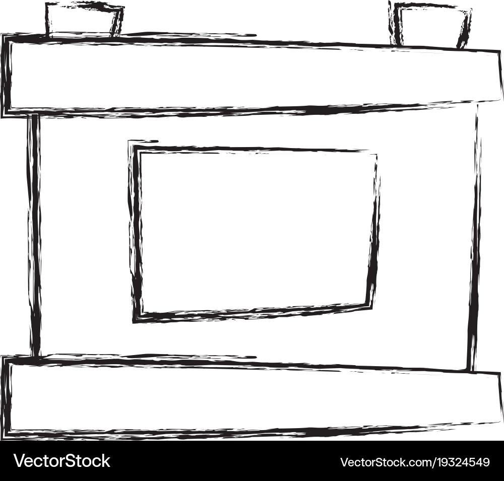 Car battery isolated cartoon Royalty Free Vector Image