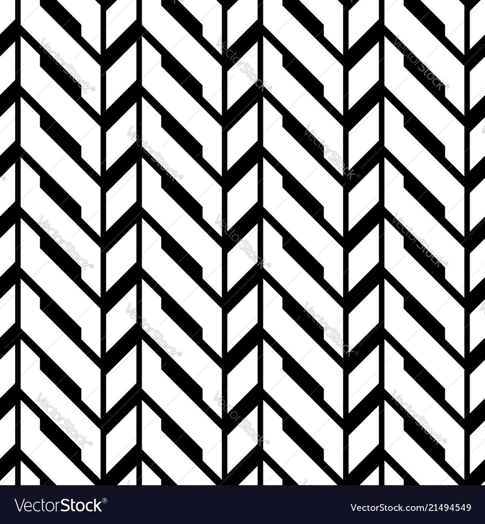 Design seamless monochrome zigzag pattern Vector Image