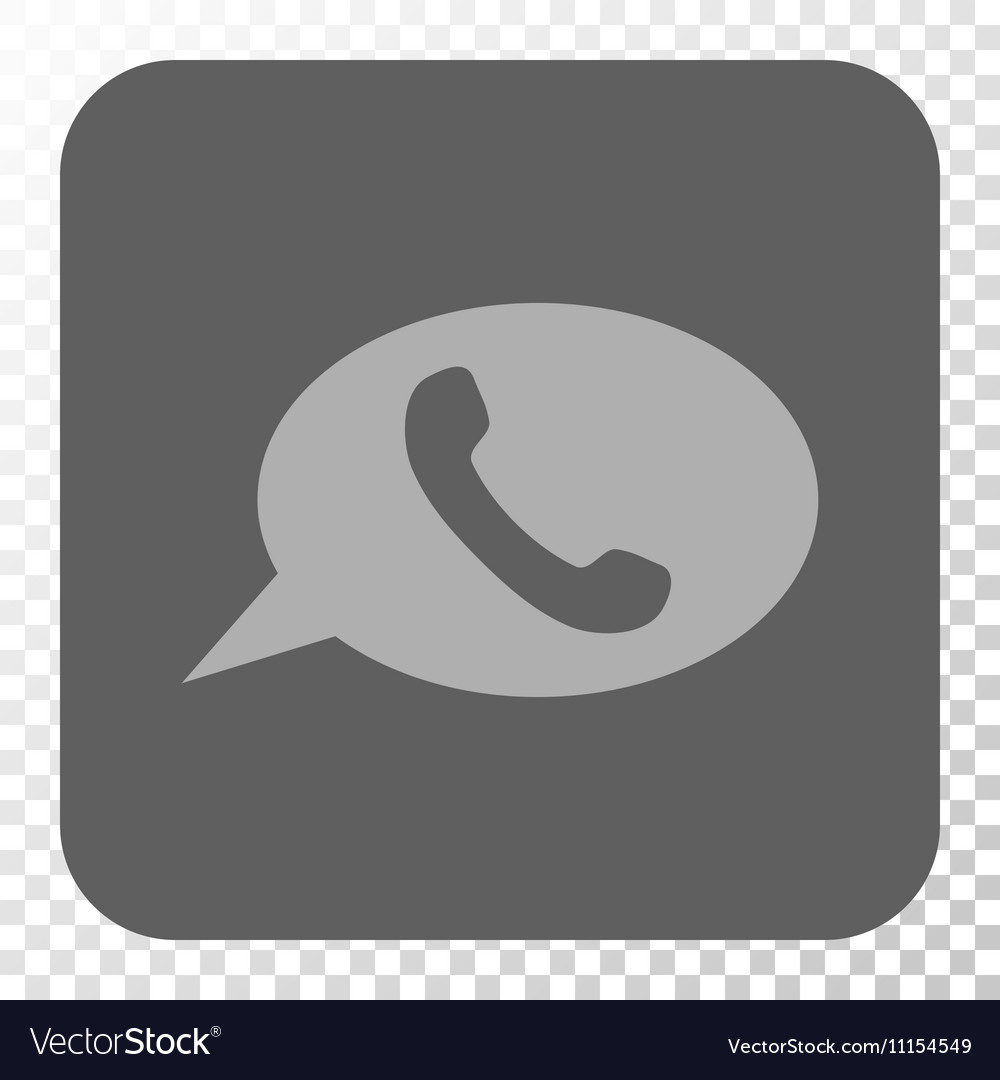 Phone message rounded square button Royalty Free Vector
