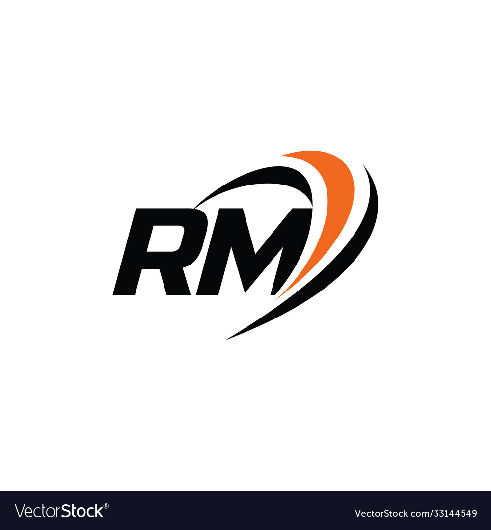Rm monogram logo Royalty Free Vector Image - VectorStock