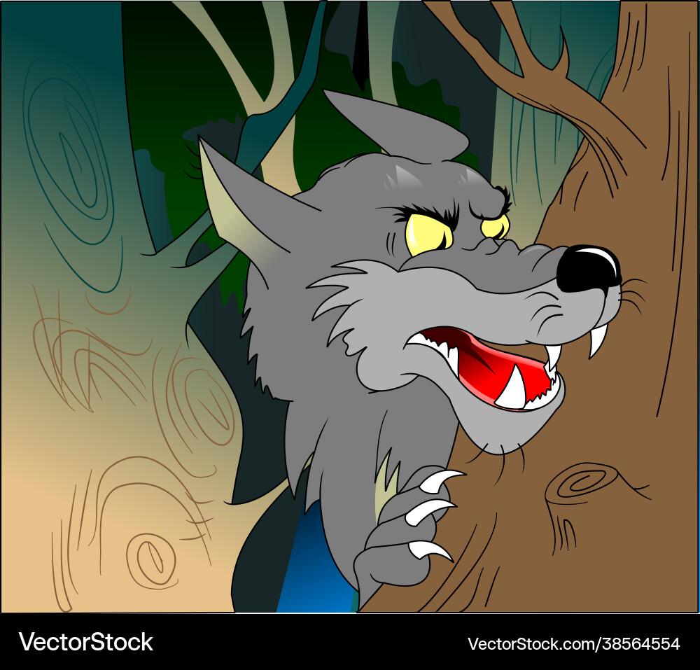 Bad wolf Royalty Free Vector Image - VectorStock