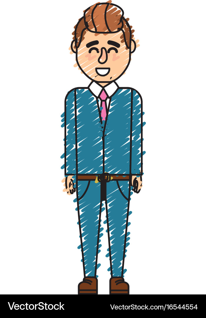 Cute man with hairstyle design Royalty Free Vector Image