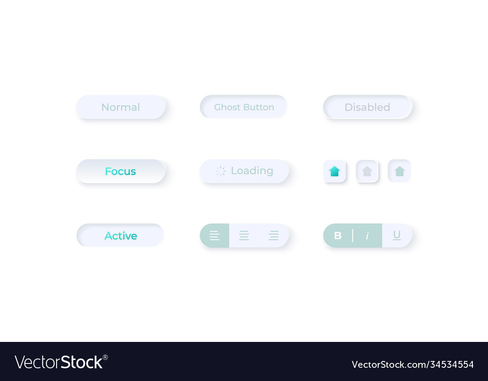 Option fields ui elements kit Royalty Free Vector Image