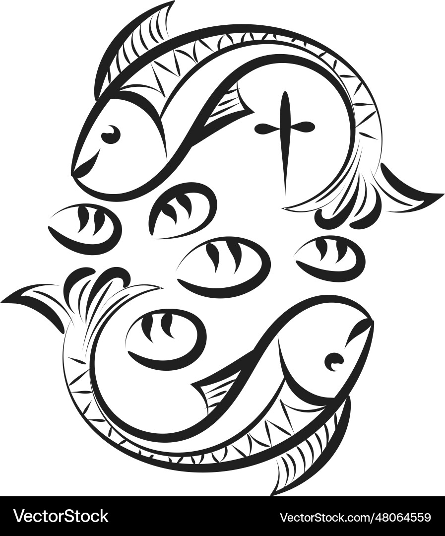 Christian symbol design for print Royalty Free Vector Image