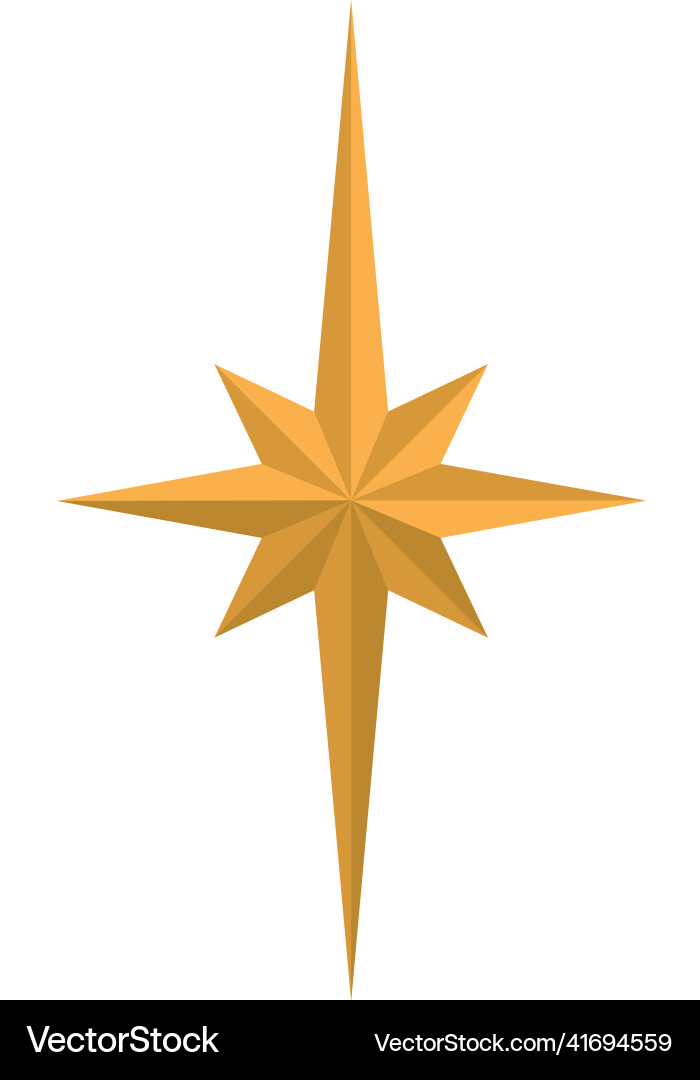 Islamic golden star Royalty Free Vector Image - VectorStock