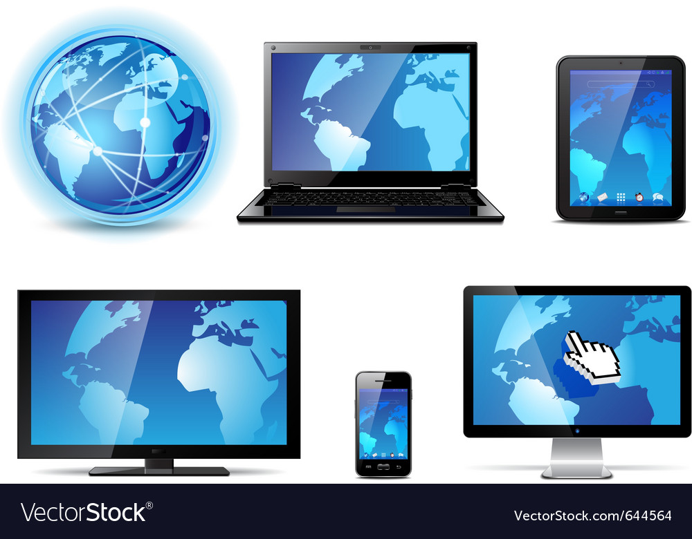 Electronic devices Royalty Free Vector Image - VectorStock