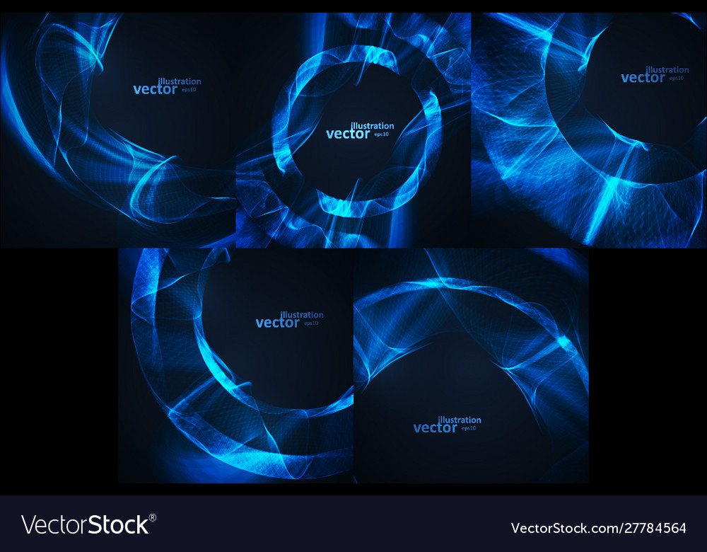 Set abstract backgrounds Royalty Free Vector Image