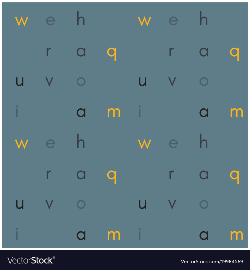 Abstract typography seamless pattern Royalty Free Vector