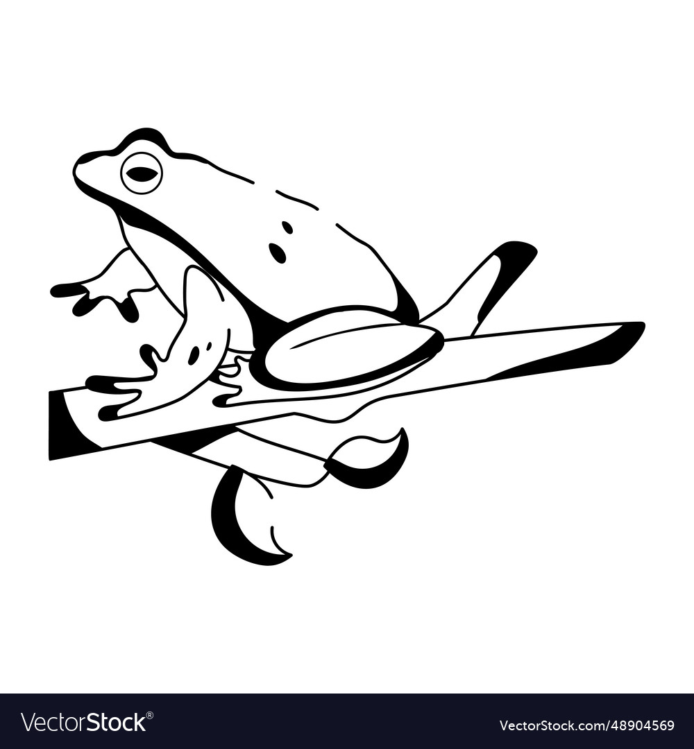 Tree frog Royalty Free Vector Image - VectorStock