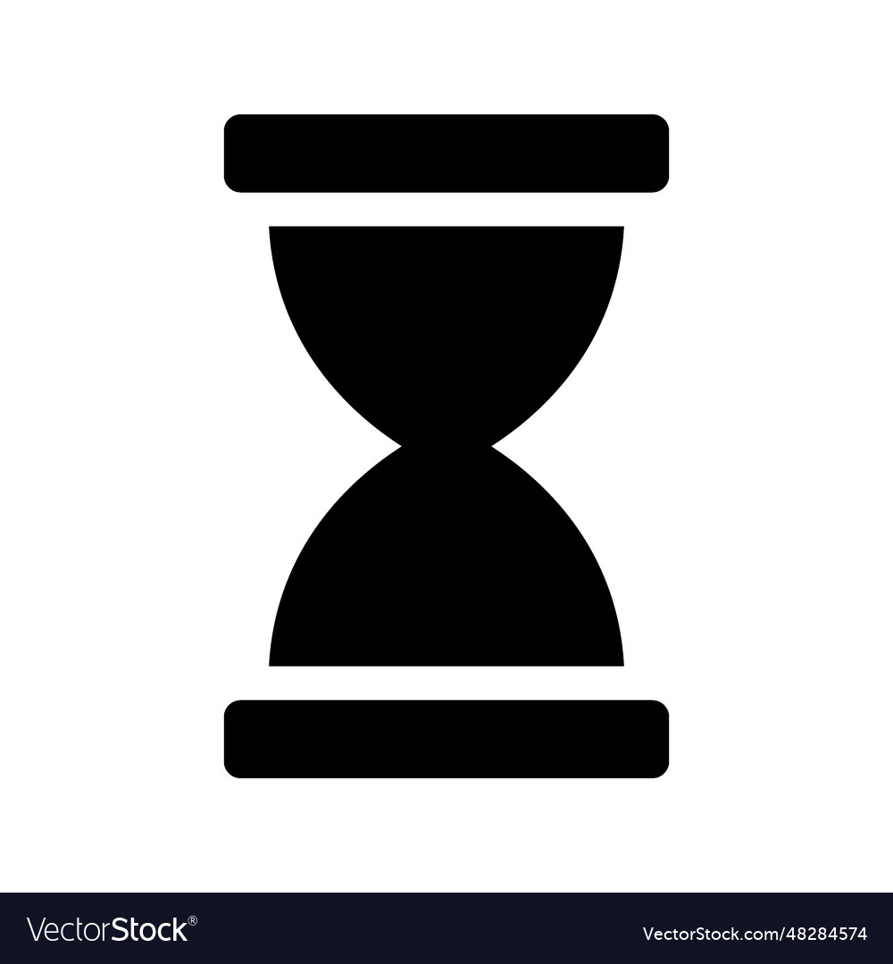 Hourglass Icon Royalty Free Vector Image Vectorstock