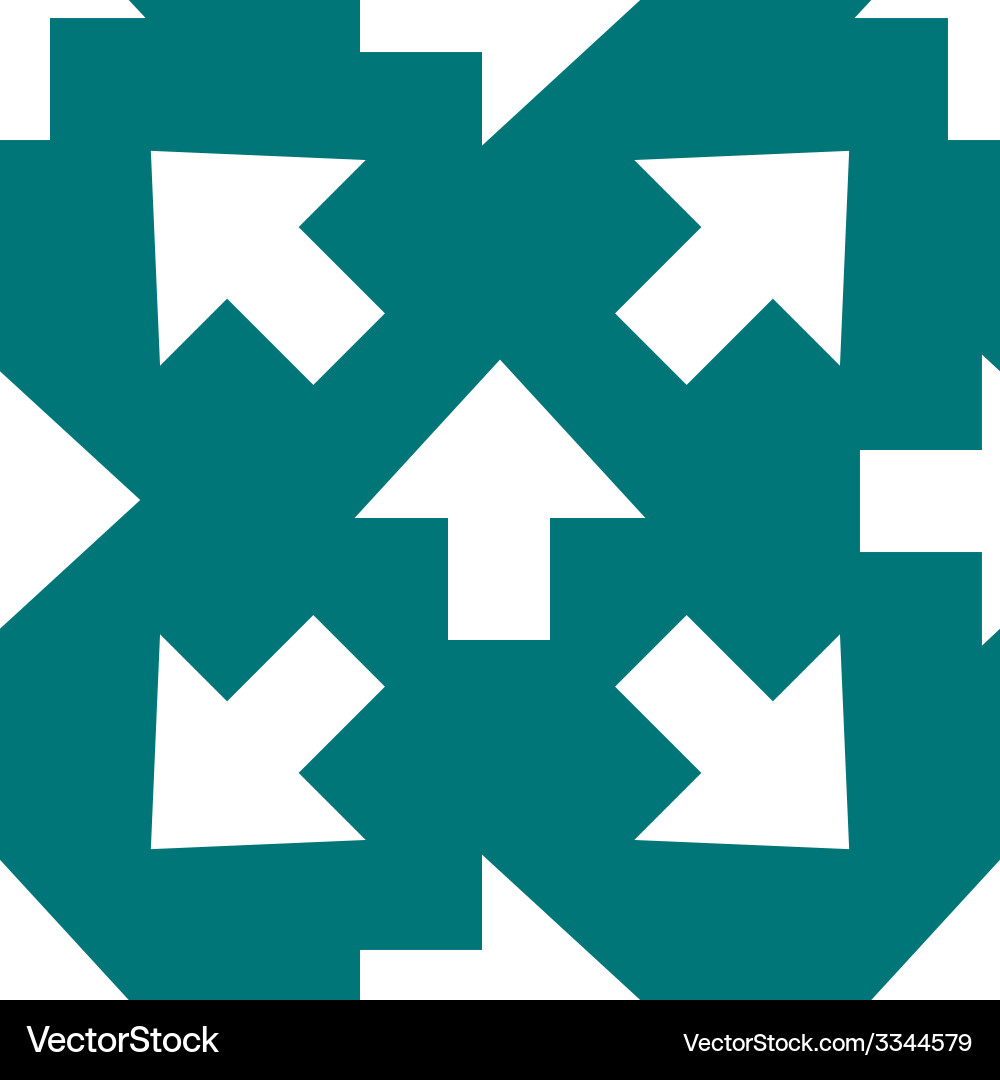 Arrow web icon flat design seamless pattern Vector Image