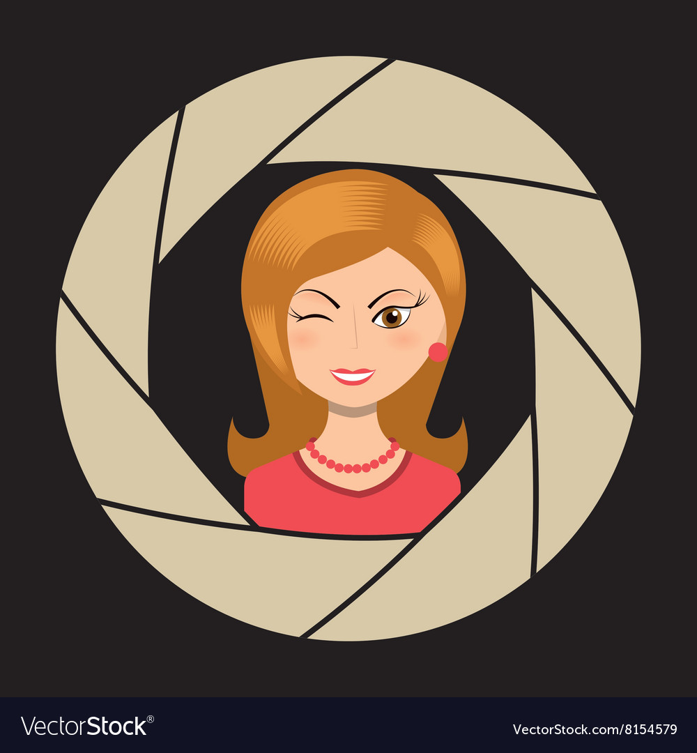 Camera shutter background Royalty Free Vector Image