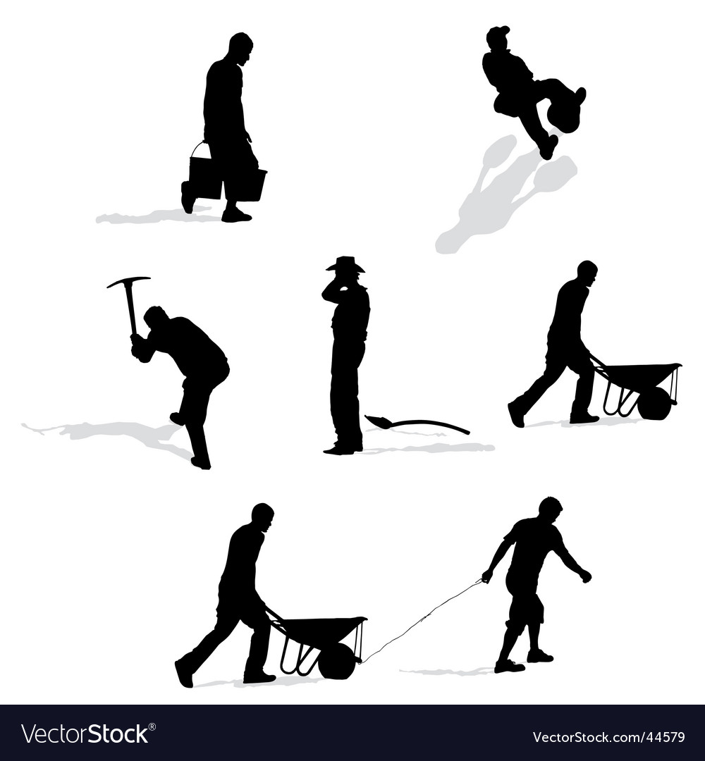 Construction workers Royalty Free Vector Image