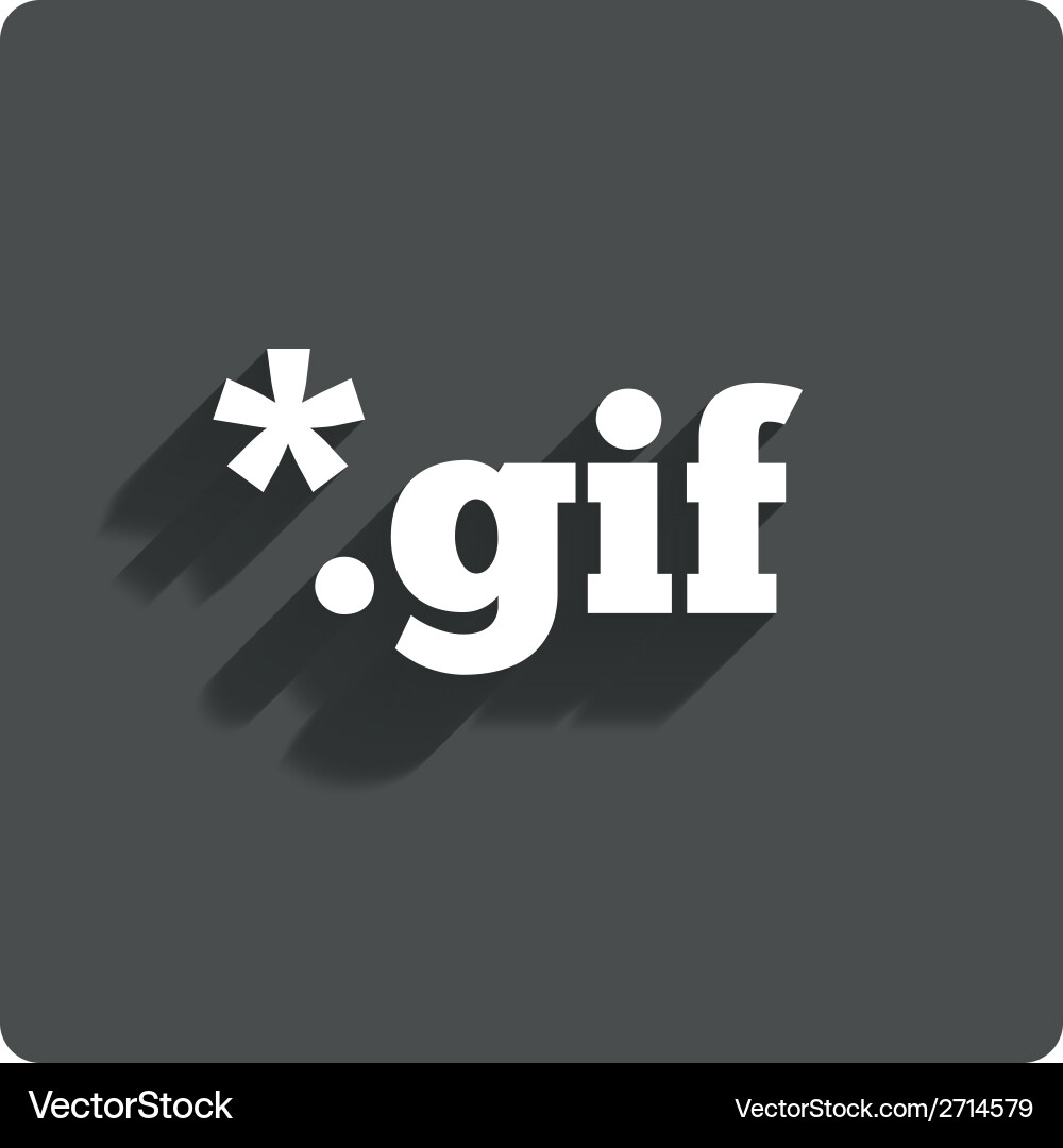 File gif sign icon download image Royalty Free Vector Image