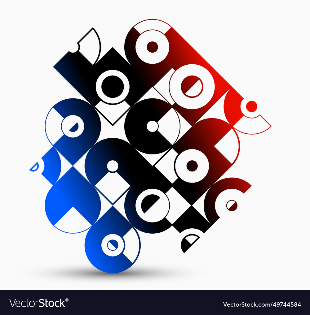 Abstract Geometric Pattern Background Isolated Vector Image