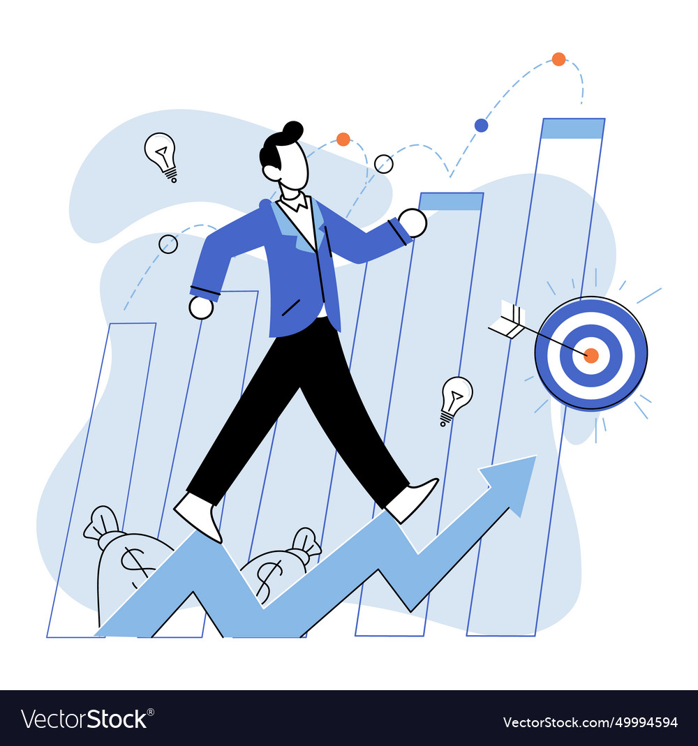 Business objectives marketing plays vital role Vector Image Business objectives marketing plays vital role Vector Image