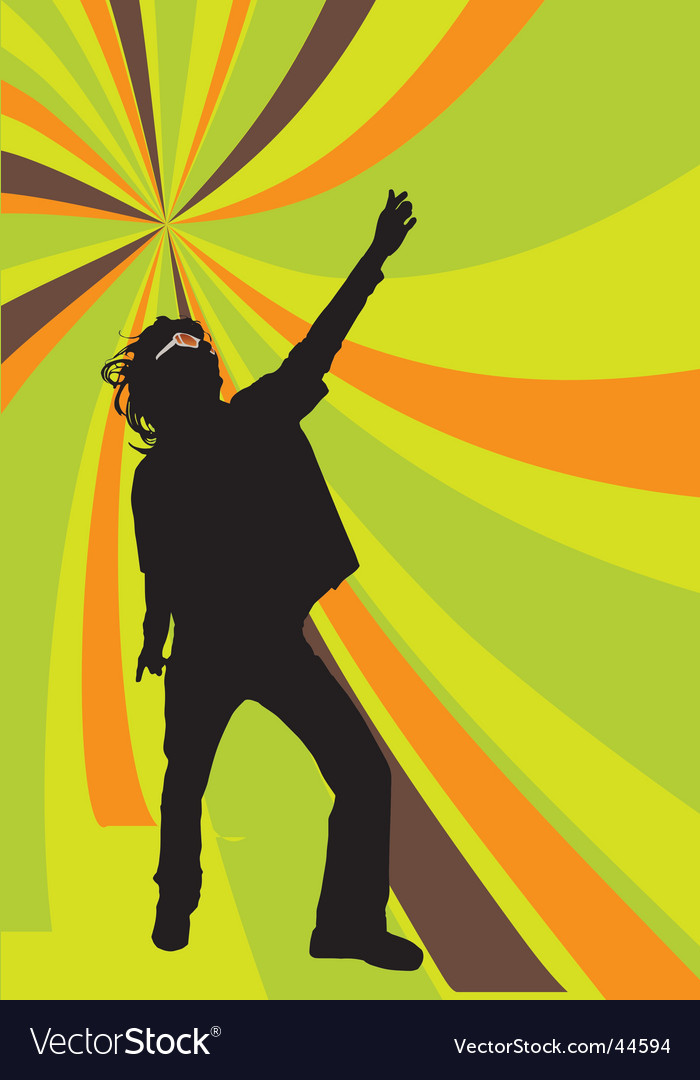 Disco dancer Royalty Free Vector Image - VectorStock