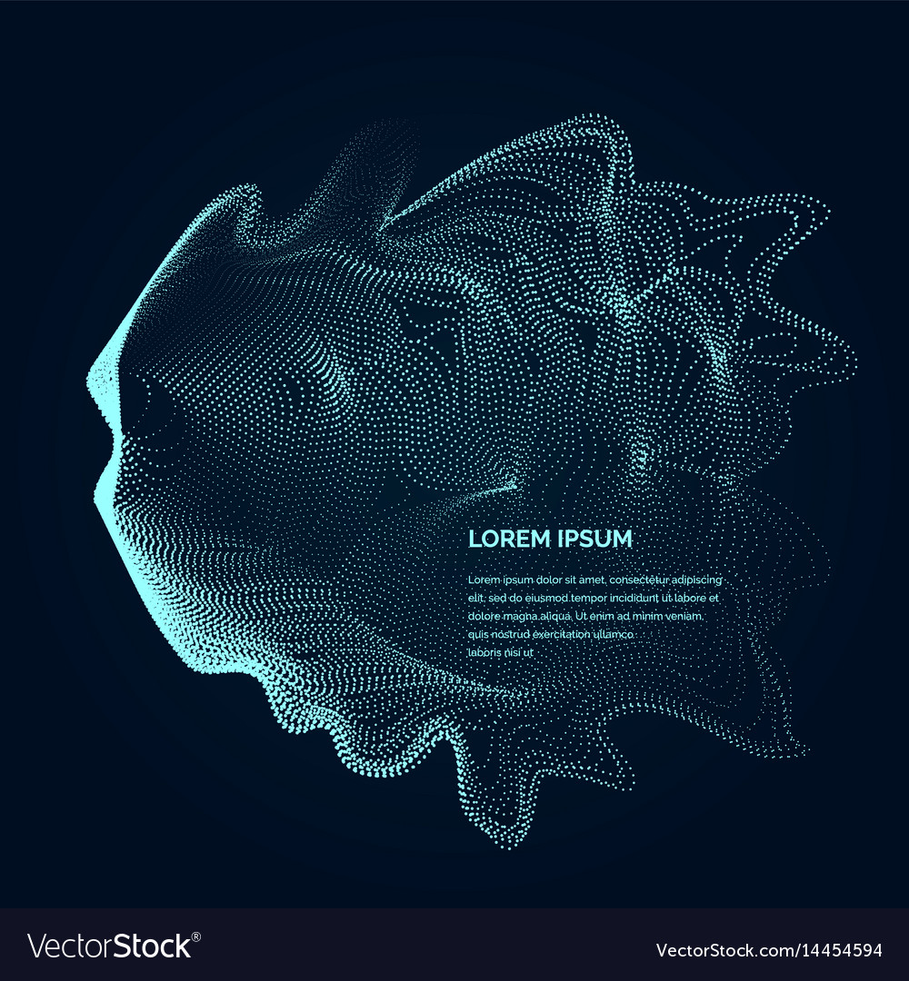 Modern With A Deformed Object Royalty Free Vector Image