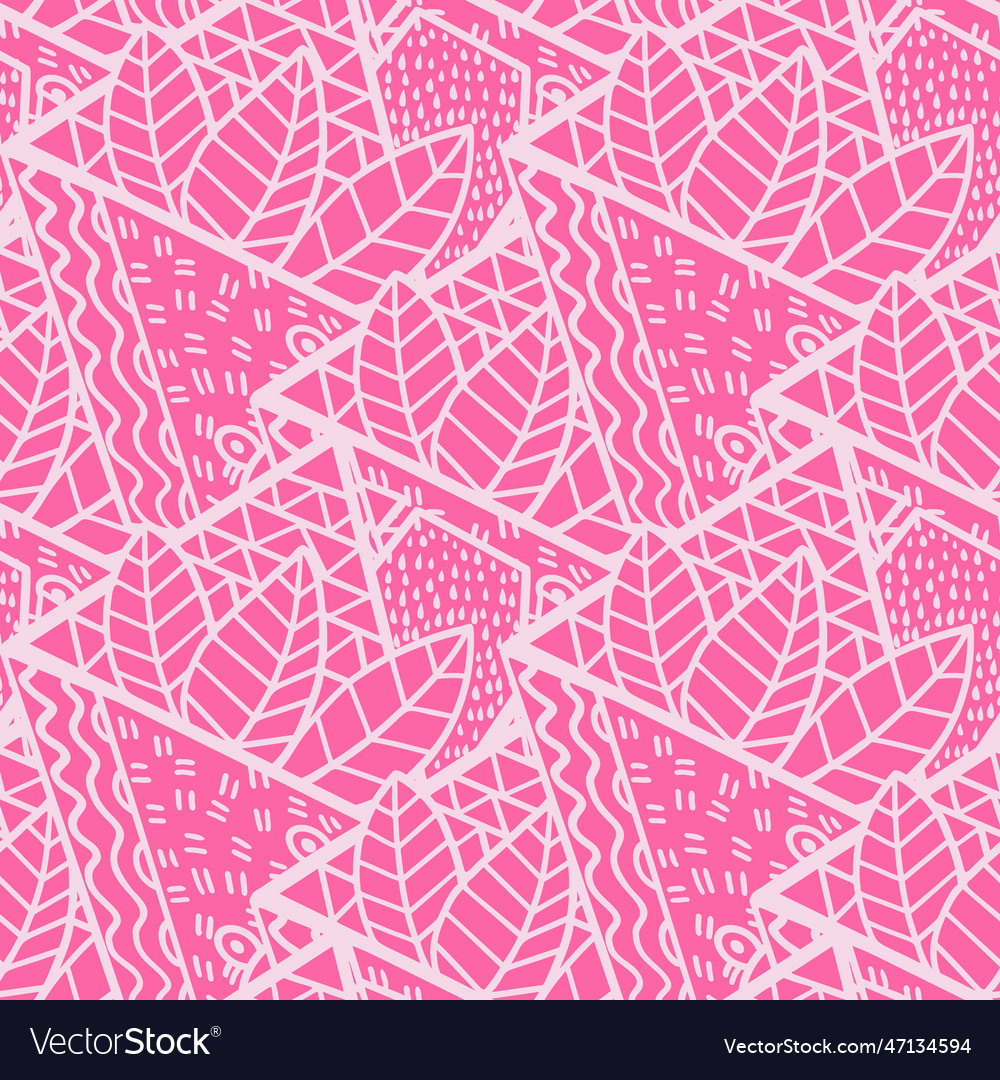 Seamless pattern with a simple abstract drawing Vector Image
