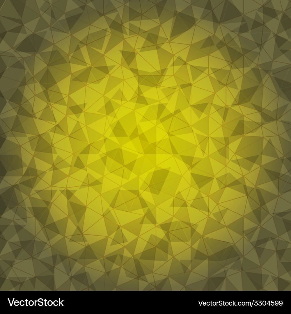 Design yellow triangle crack background Royalty Free Vector