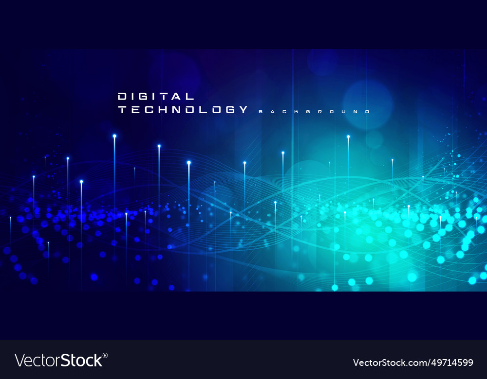 Digital technology internet network speed connect Vector Image