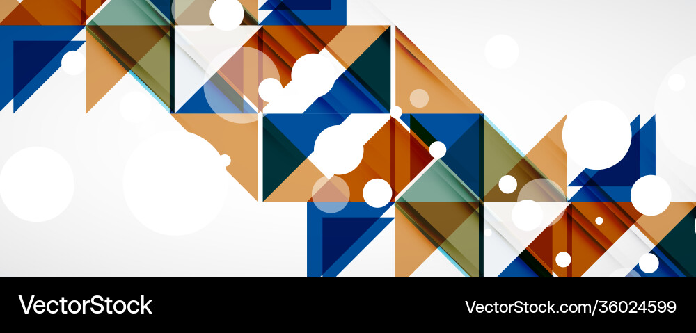Geometric abstract background techno color Vector Image