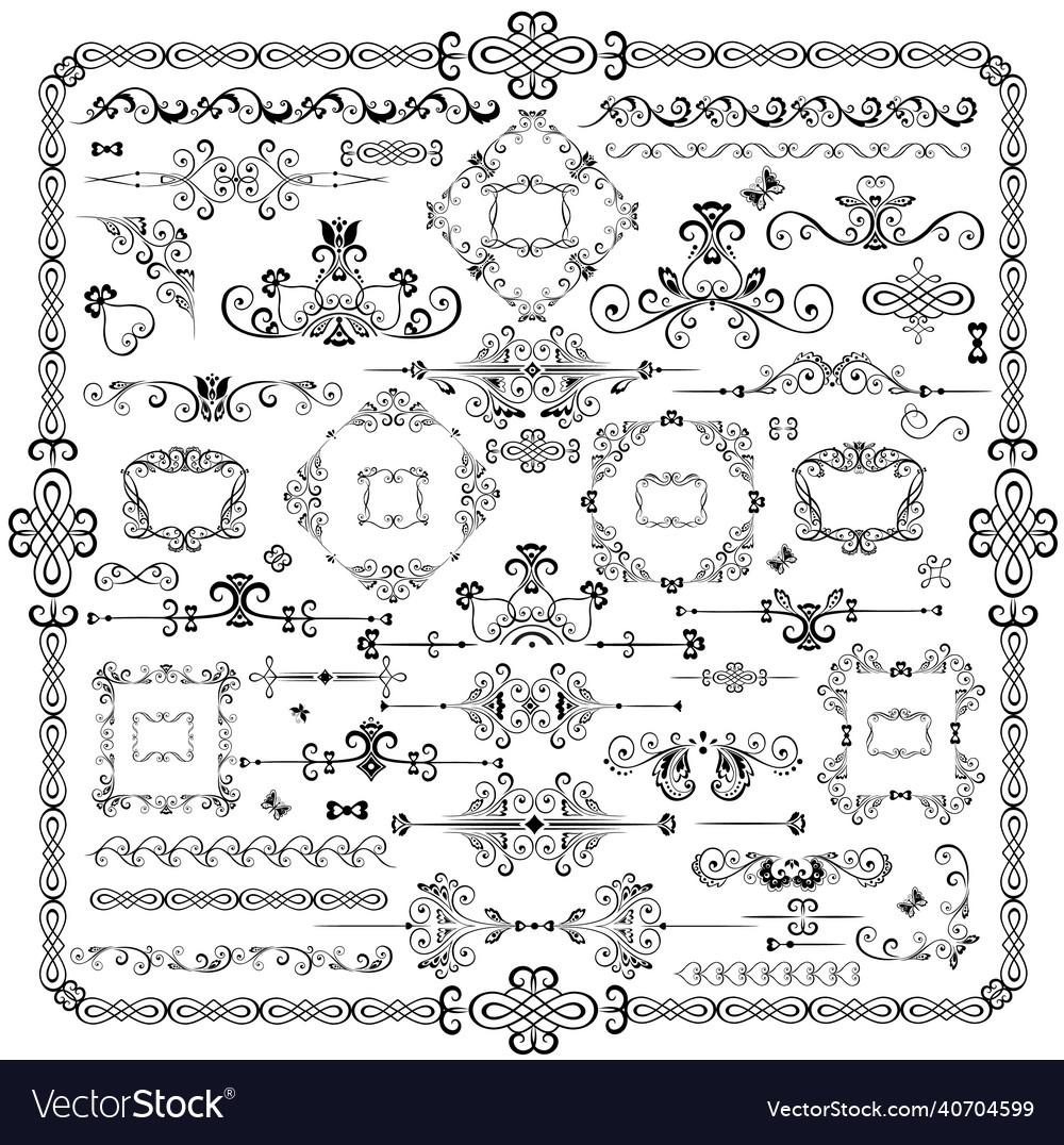 Retro design elements Royalty Free Vector Image