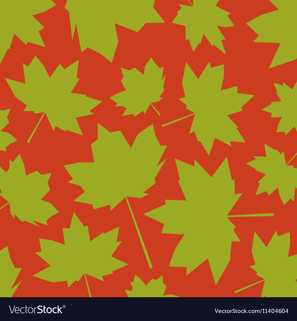 Leaves seamless pattern set Royalty Free Vector Image