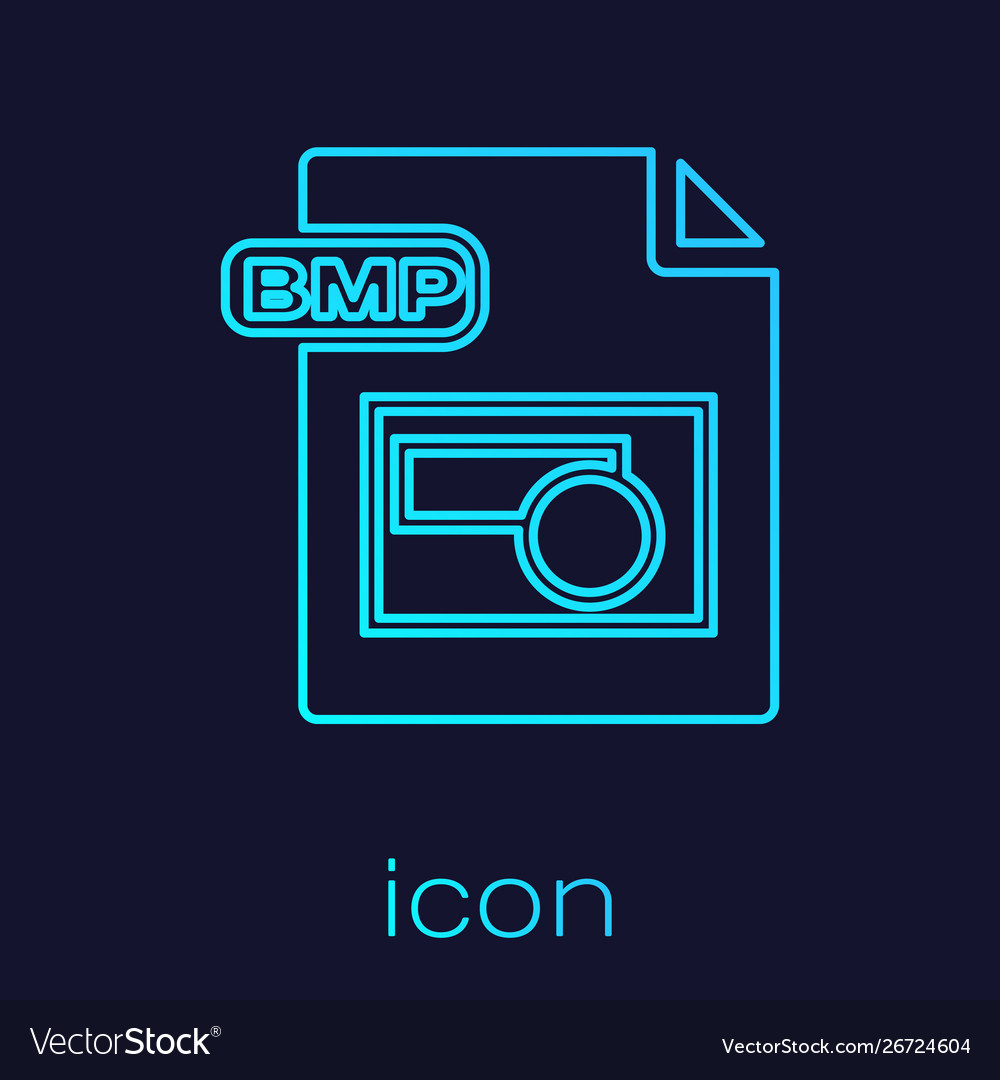 Turquoise line bmp file document download Vector Image Turquoise line bmp file document download Vector Image