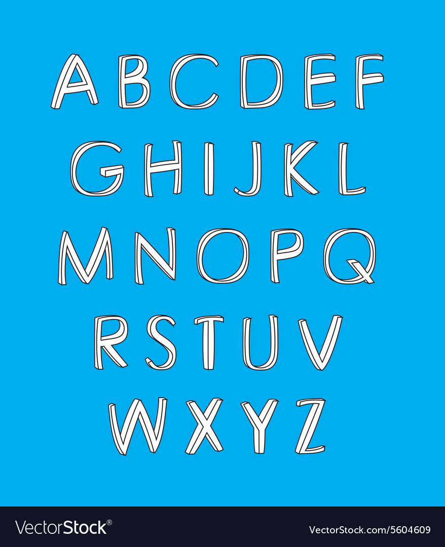 Alphabet design elements Royalty Free Vector Image