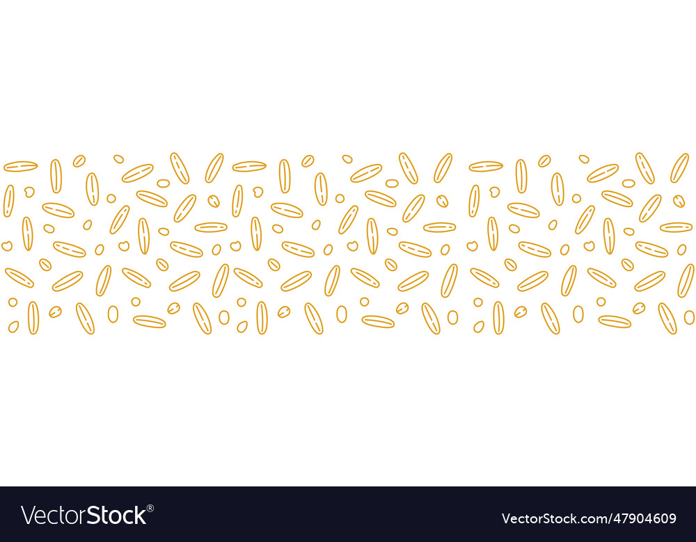 Grains seamless pattern background cereal Vector Image