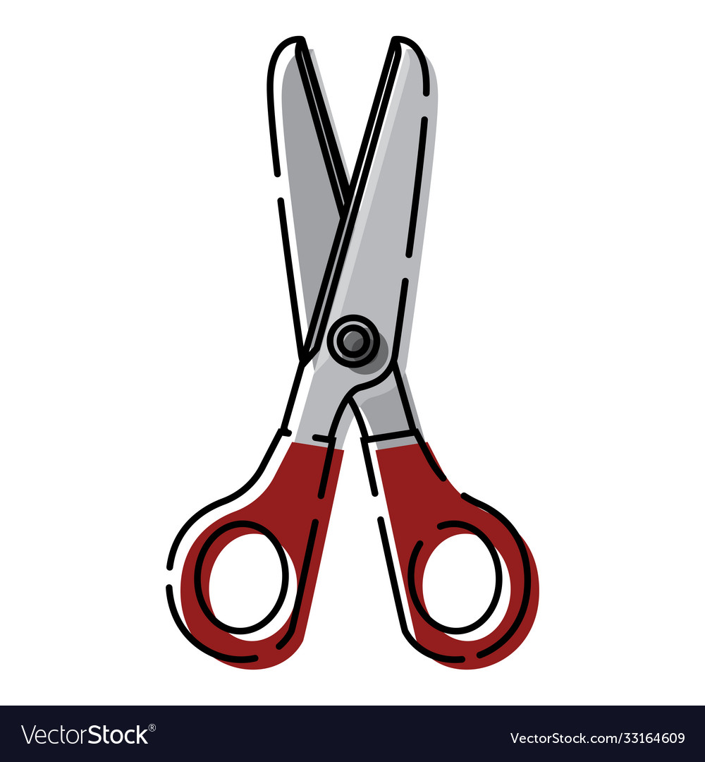 Isolated scissors icon Royalty Free Vector Image