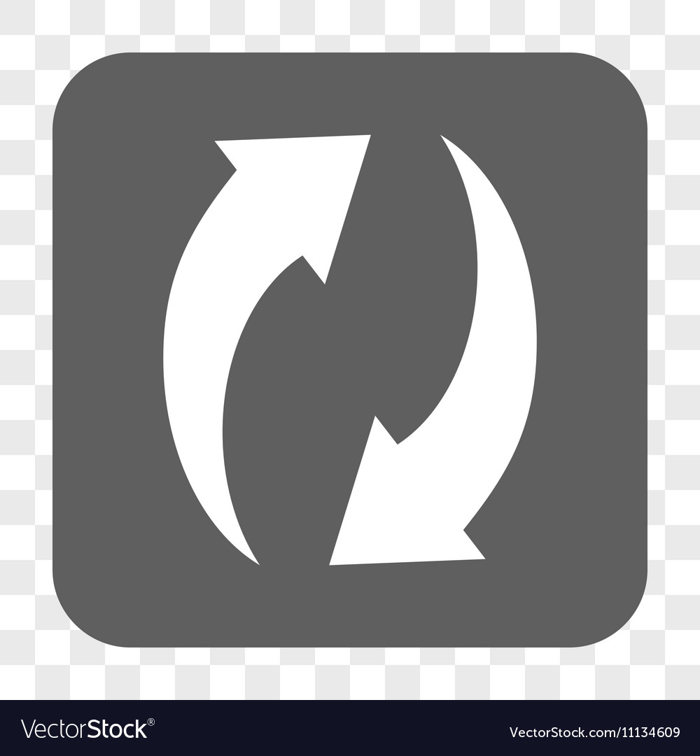 Refresh Rounded Square Button Royalty Free Vector Image