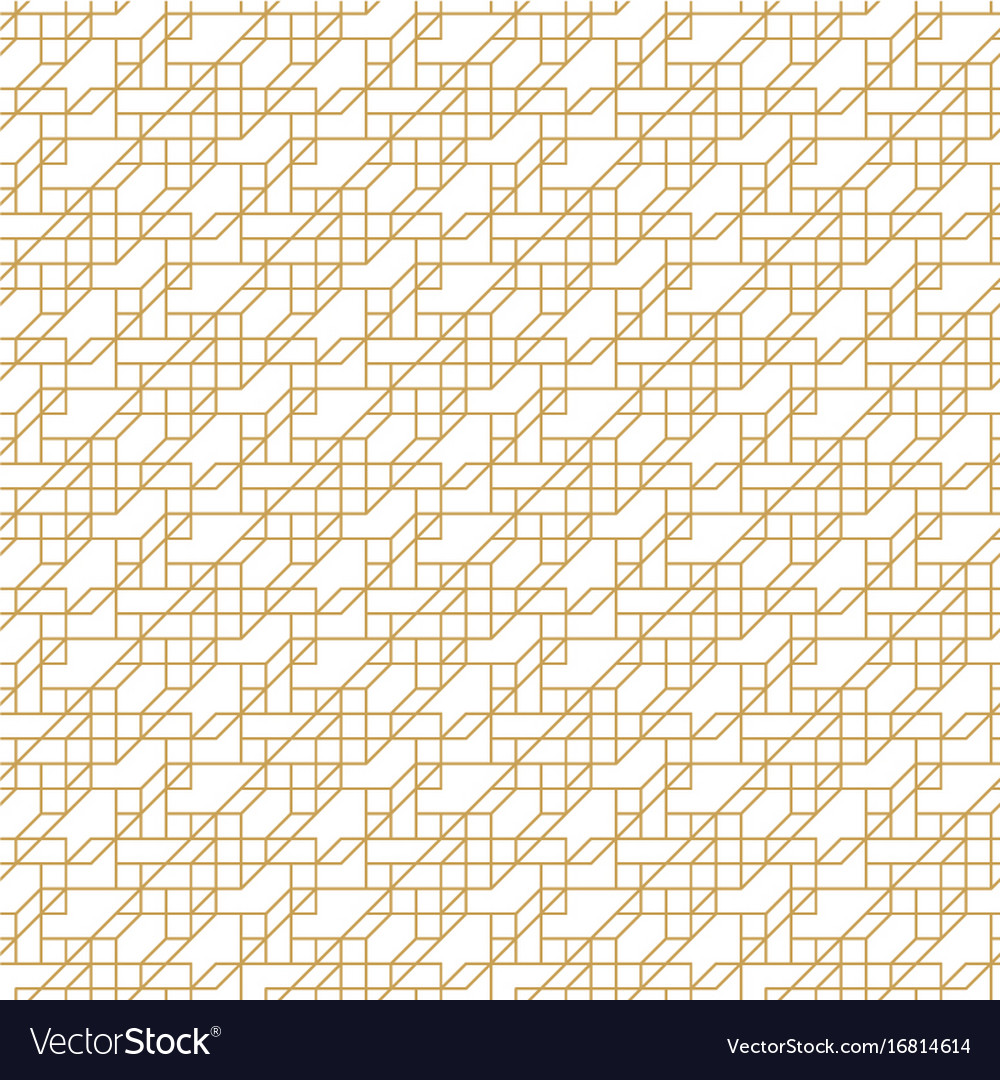 Abstract geometric seamless pattern with lines Vector Image