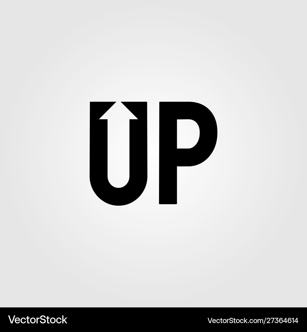 Creative start up arrow logo icon design negative Vector Image