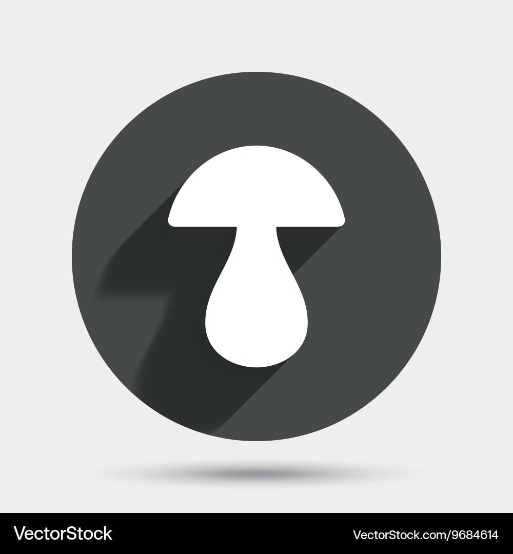 Mushroom sign icon boletus symbol Royalty Free Vector Image