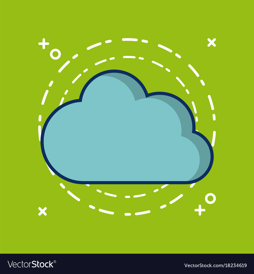 Cloud icon image Royalty Free Vector Image - VectorStock
