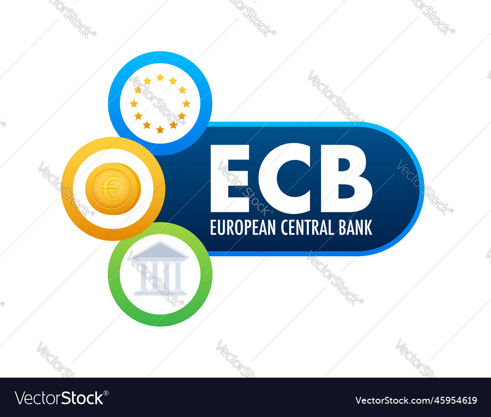 Ecb - european central bank central bank Vector Image Ecb - european central bank central bank Vector Image