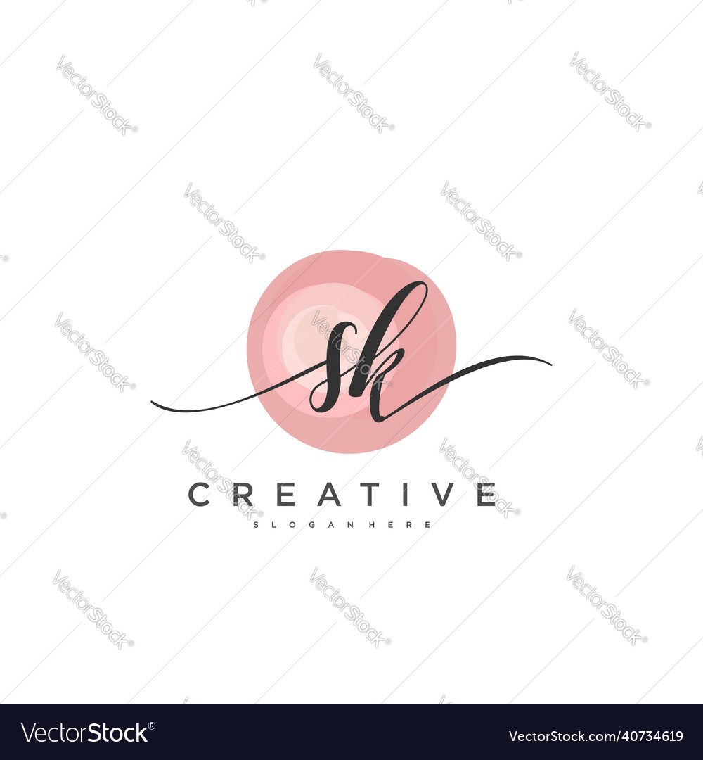 Sk initial handwriting minimalist geometric logo Vector Image Sk initial handwriting minimalist geometric logo Vector Image