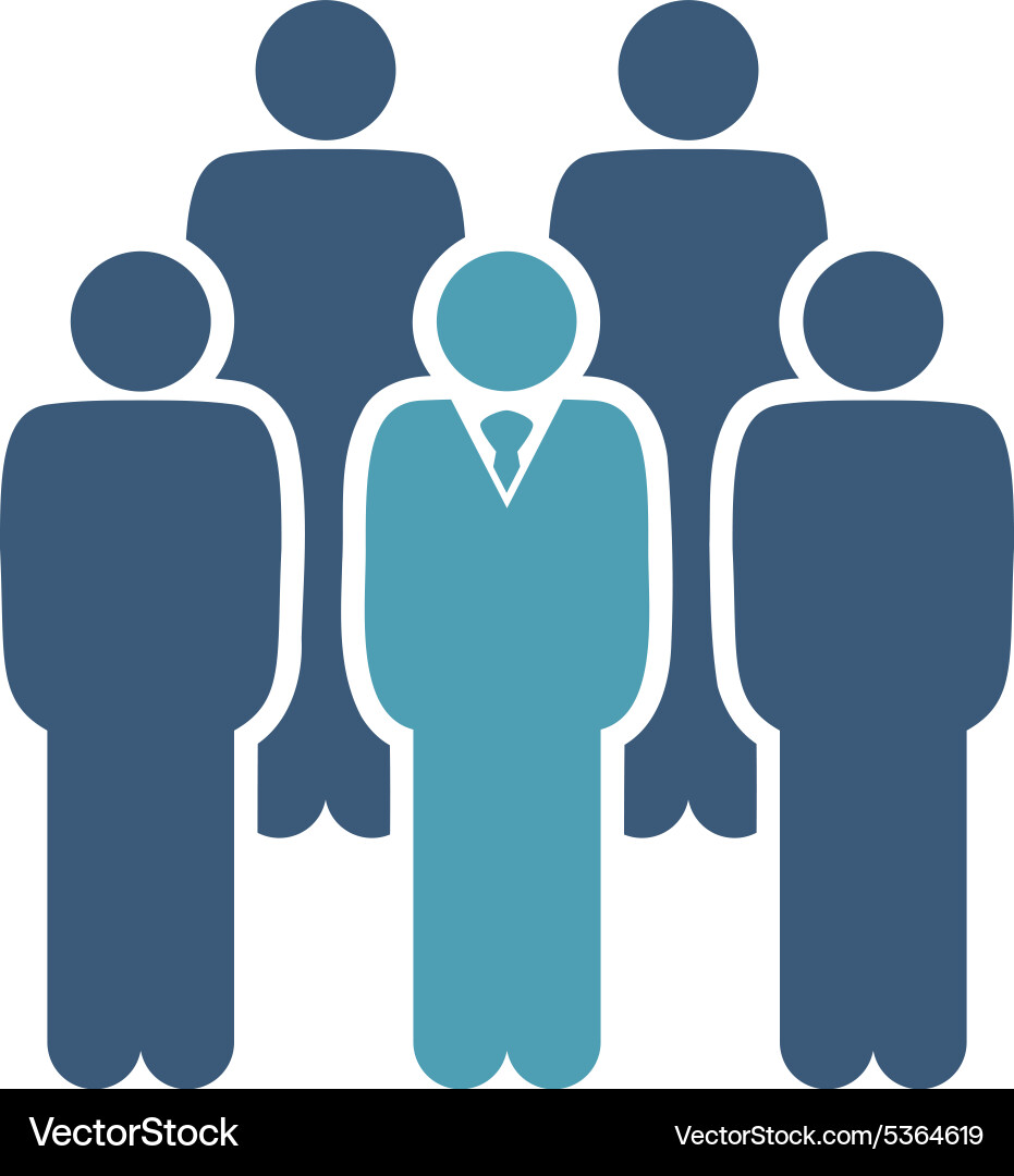 Staff icon from business bicolor set Royalty Free Vector